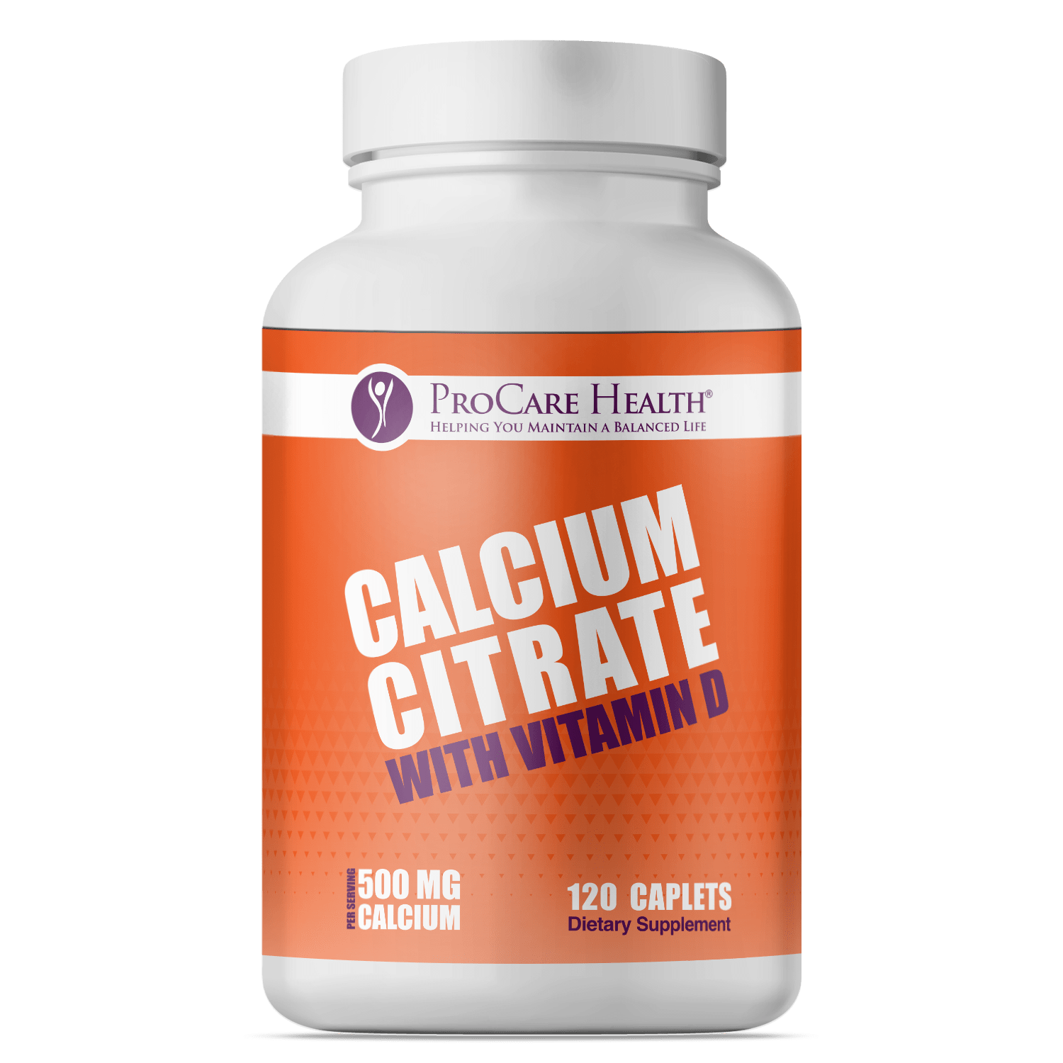 Calcium Citrate | Caplet | 500mg | 120 Count