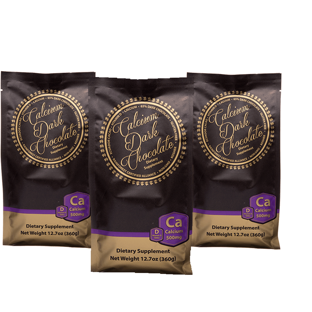 Calcium Dark Chocolate Bars–500mg Calcium + Vitamin D | ProCare Health