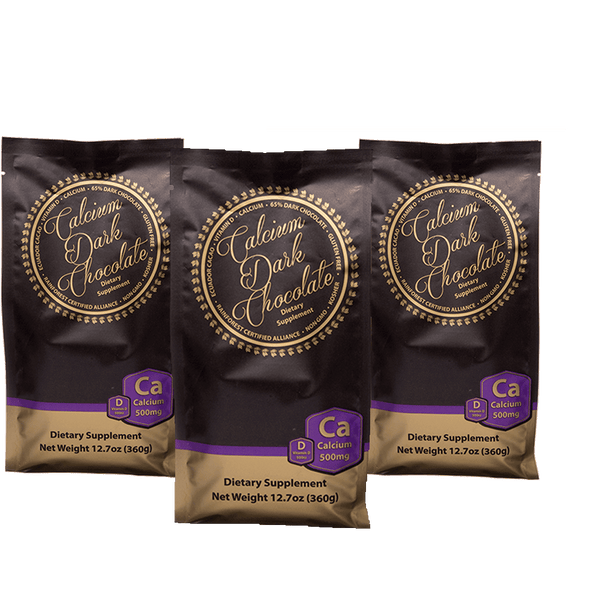 Calcium Dark Chocolate Bars–500mg Calcium + Vitamin D | ProCare Health