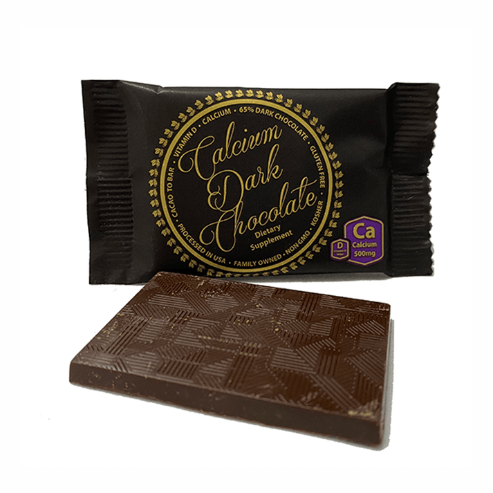 Calcium Dark Chocolate Bars–500mg Calcium + Vitamin D | ProCare Health